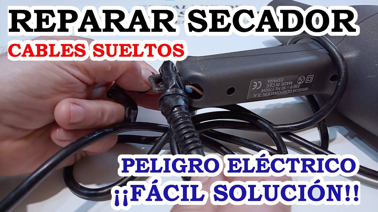 Reparar Cable de Secador de Pelo. Peligro Eléctrico. 419 - YouTube