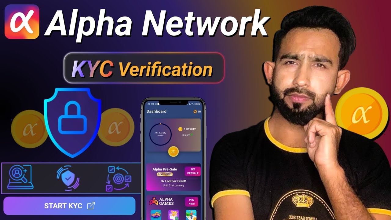 Alpha Network Mining App Account KYC Verification - YouTube