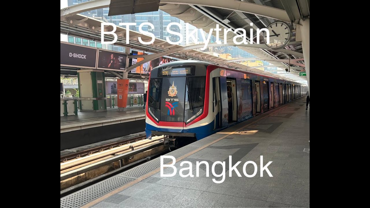 Let's take a ride on the BTS Skytrain in Bangkok. Clean, cheap and air ...