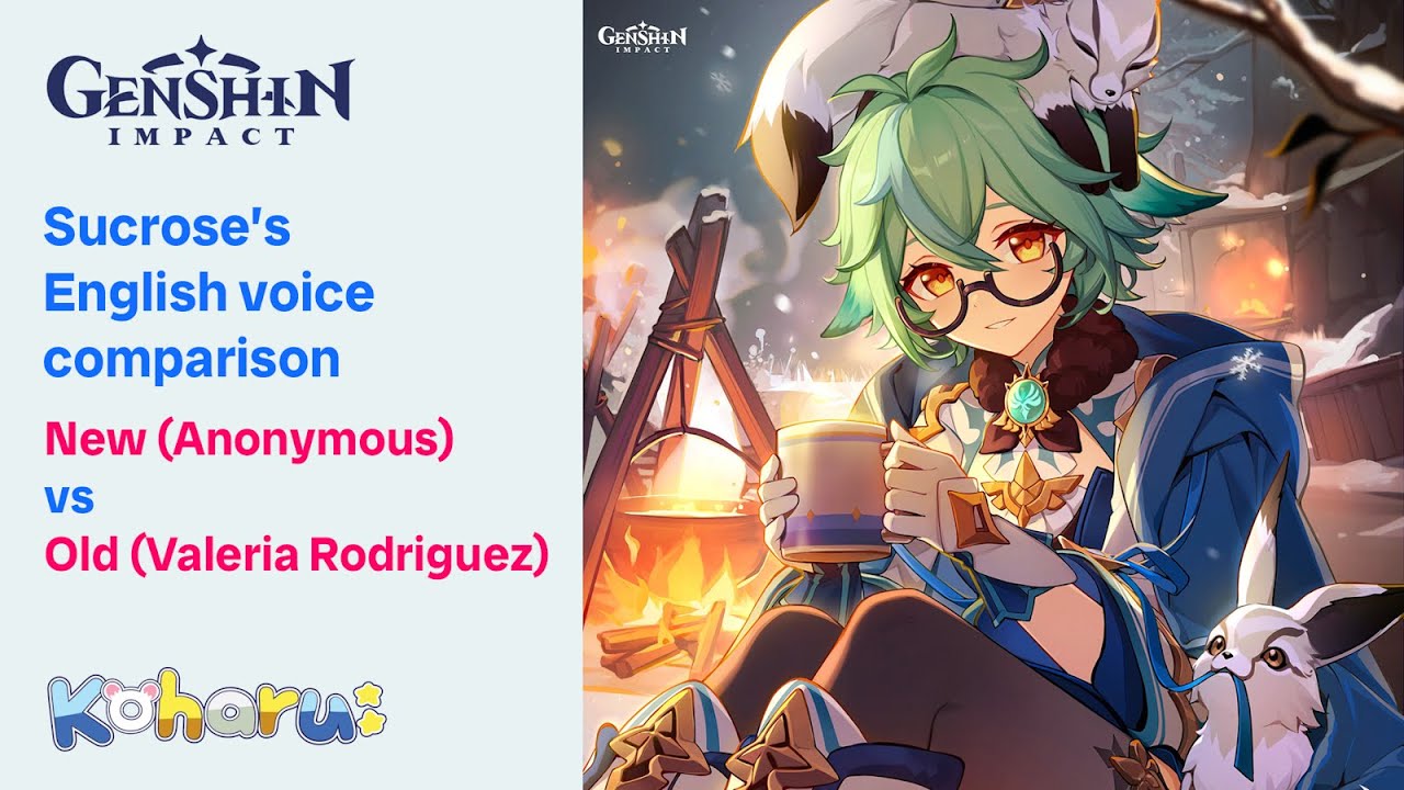 Genshin Impact - Sucrose's English VA comparison: Anonymous (new) vs ...