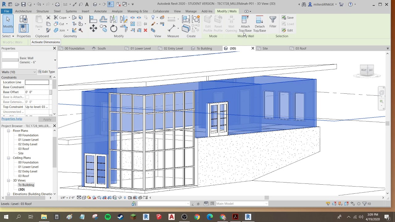 How To Attach A Wall To A Roof In Revit at Ernestine Gibbs blog
