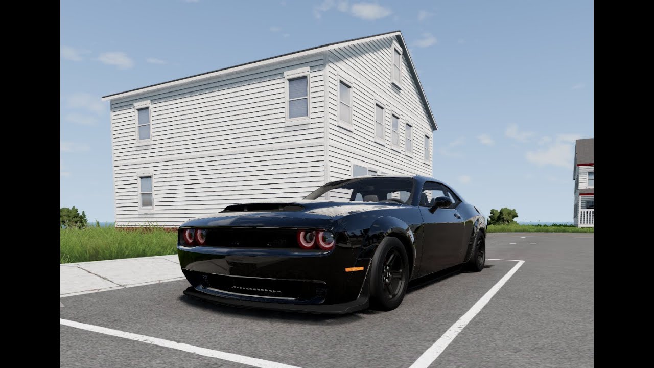 BEAMNG/DODGE CHALLENGER DEMON CRUISE - YouTube