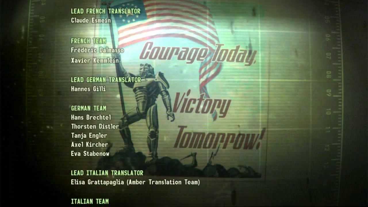 Let's Play Fallout 3 - 233 - Bonus: Credits - YouTube