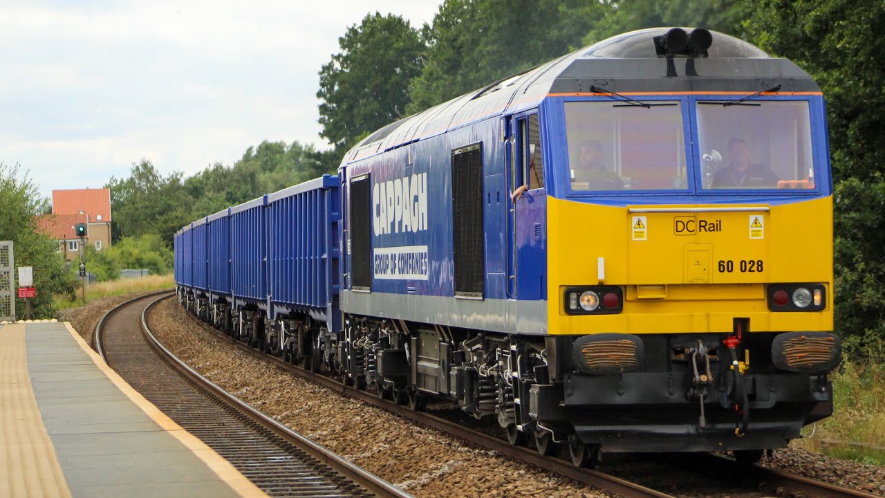 DC Rail 60028 (CAPPAGH Livery)Passing Hykeham (06/08/20) - YouTube