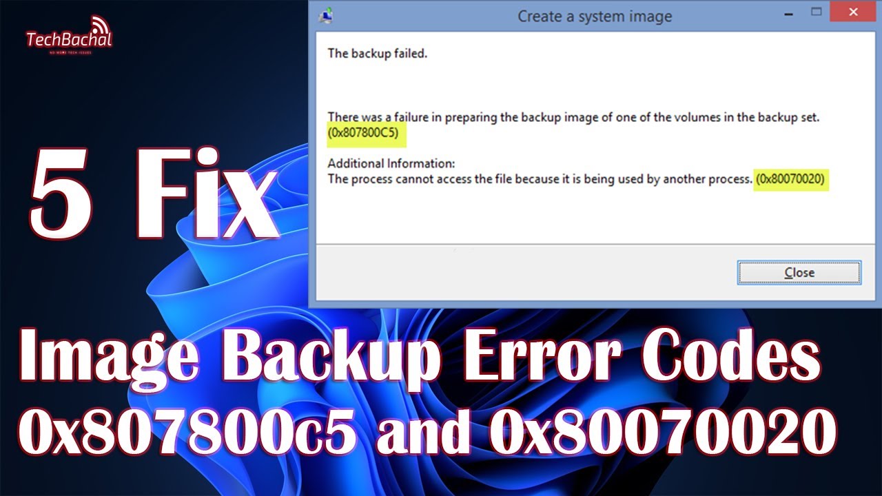 System Image Backup Fail - 5 FIX - YouTube