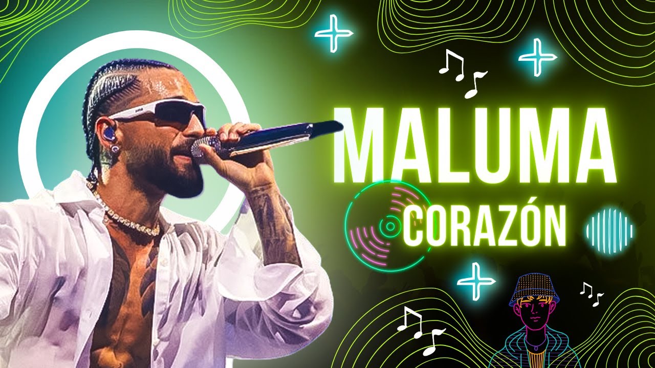 Maluma ️ Corazón (Lyrics) ~ Mix Canciones Reggaeton 2024 - YouTube