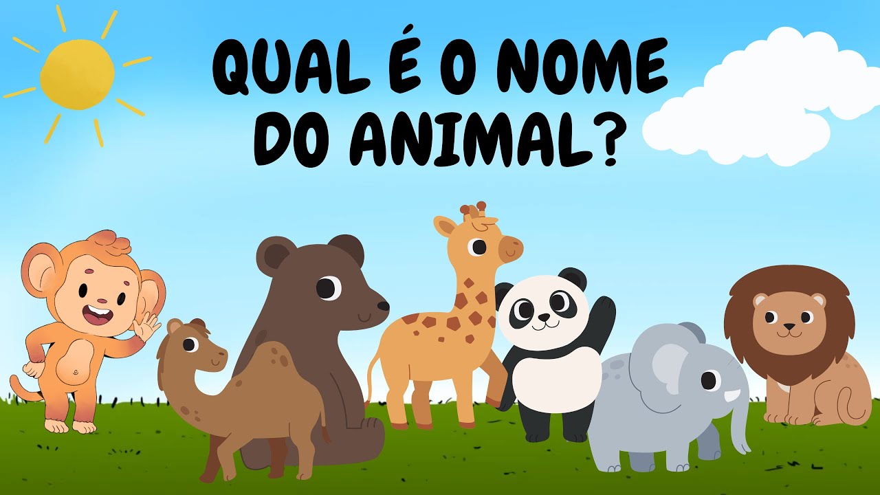 APRENDA O NOME DOS ANIMAIS | Animais Selvagens | Vídeo Educativo - Prof ...
