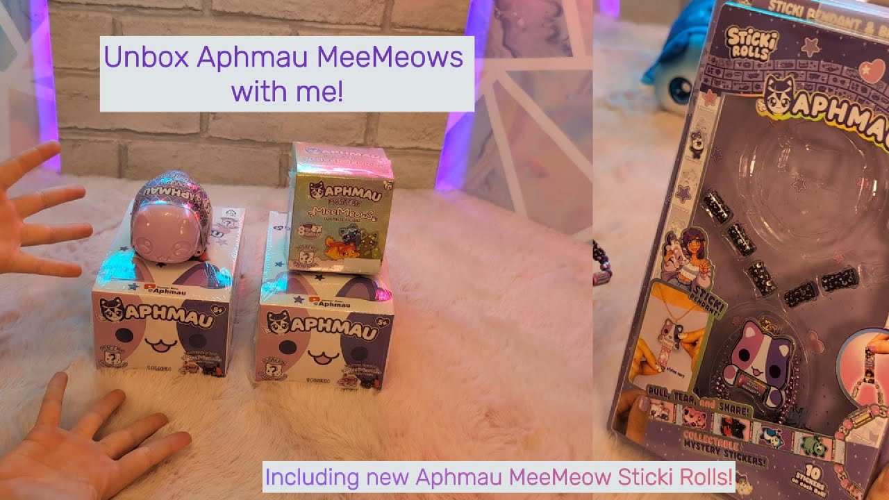 Unbox Aphmau MeeMeows with me, including new Sticki Rolls! - YouTube