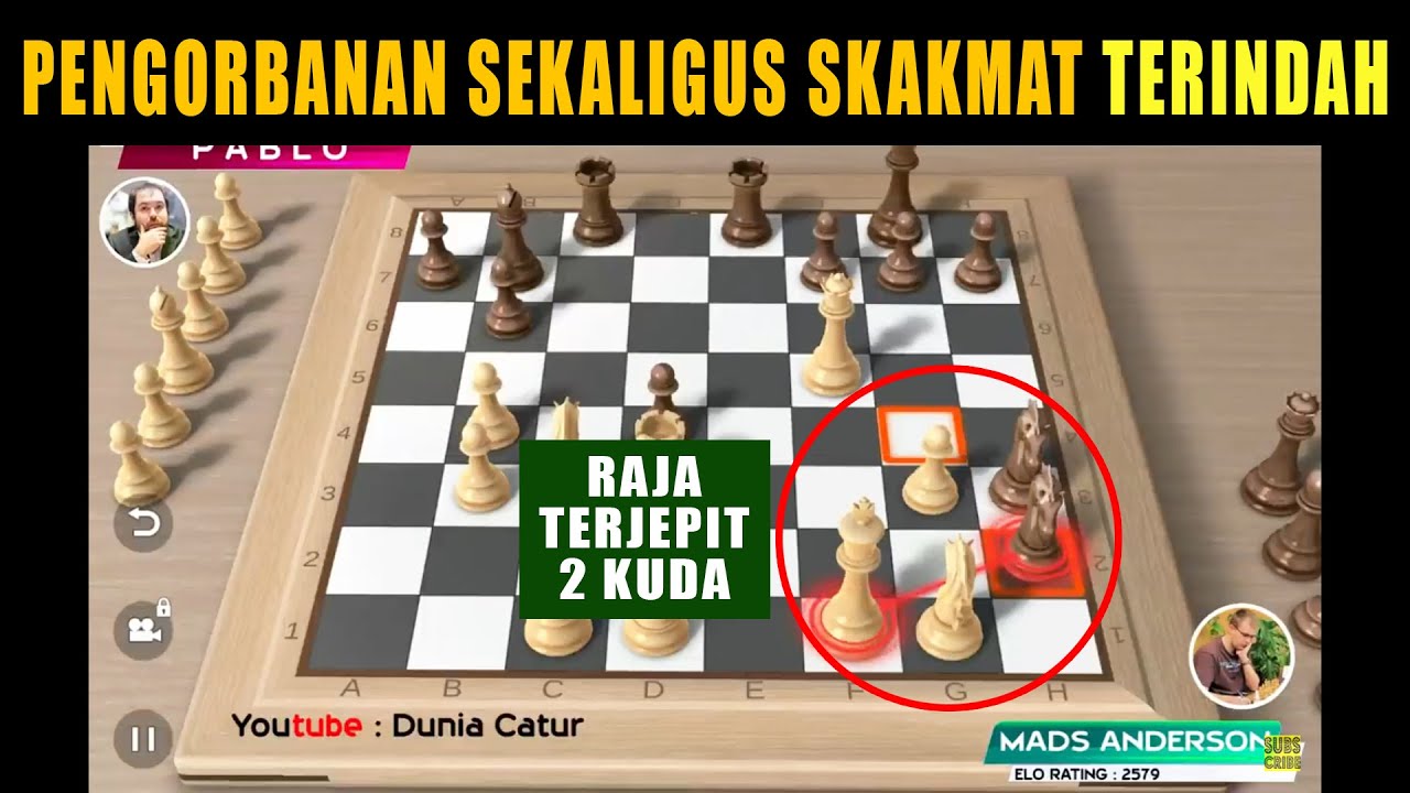 PENGORBANAN & SKAKMAT TERINDAH 2021 - Pablo VS Mads Anderson -Skakmat ...