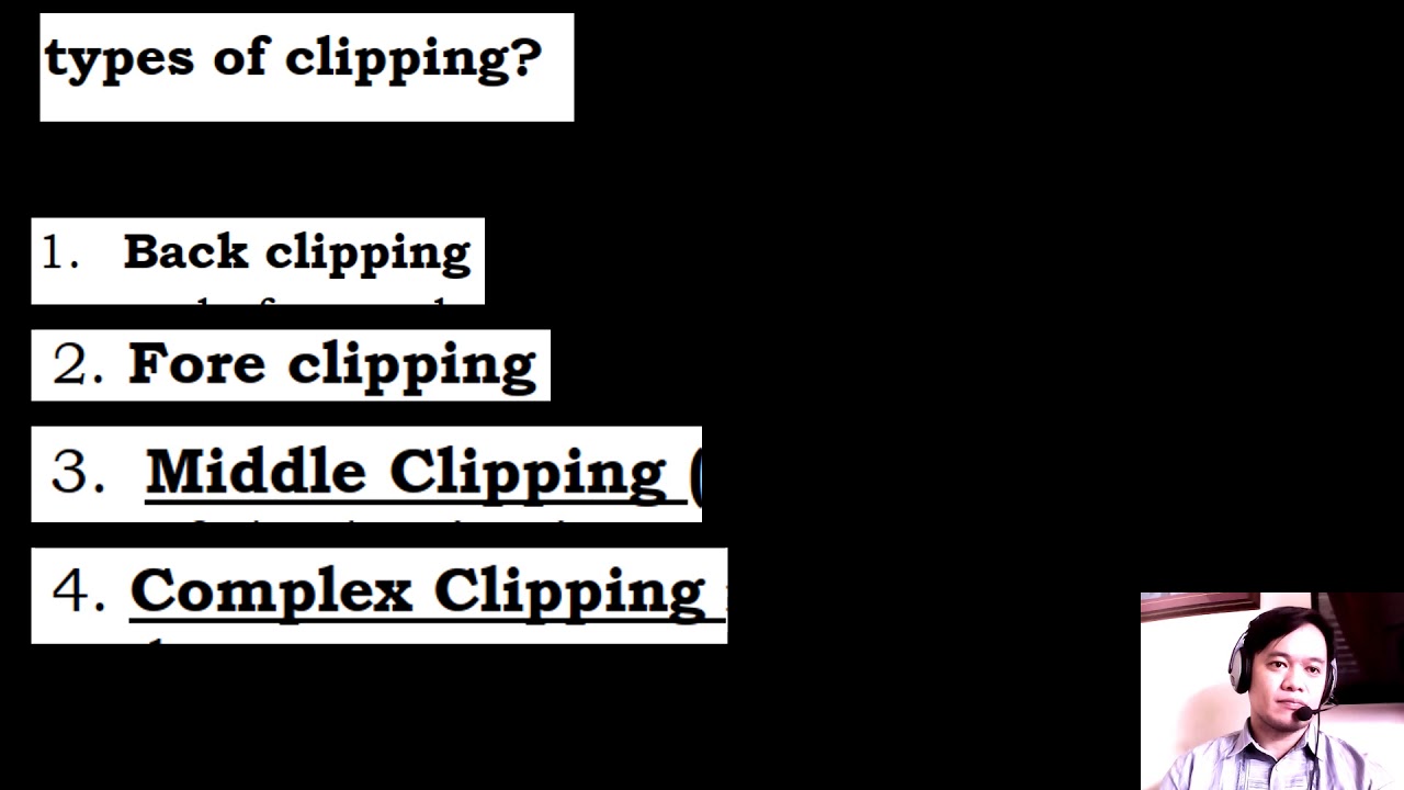 clipped words - YouTube