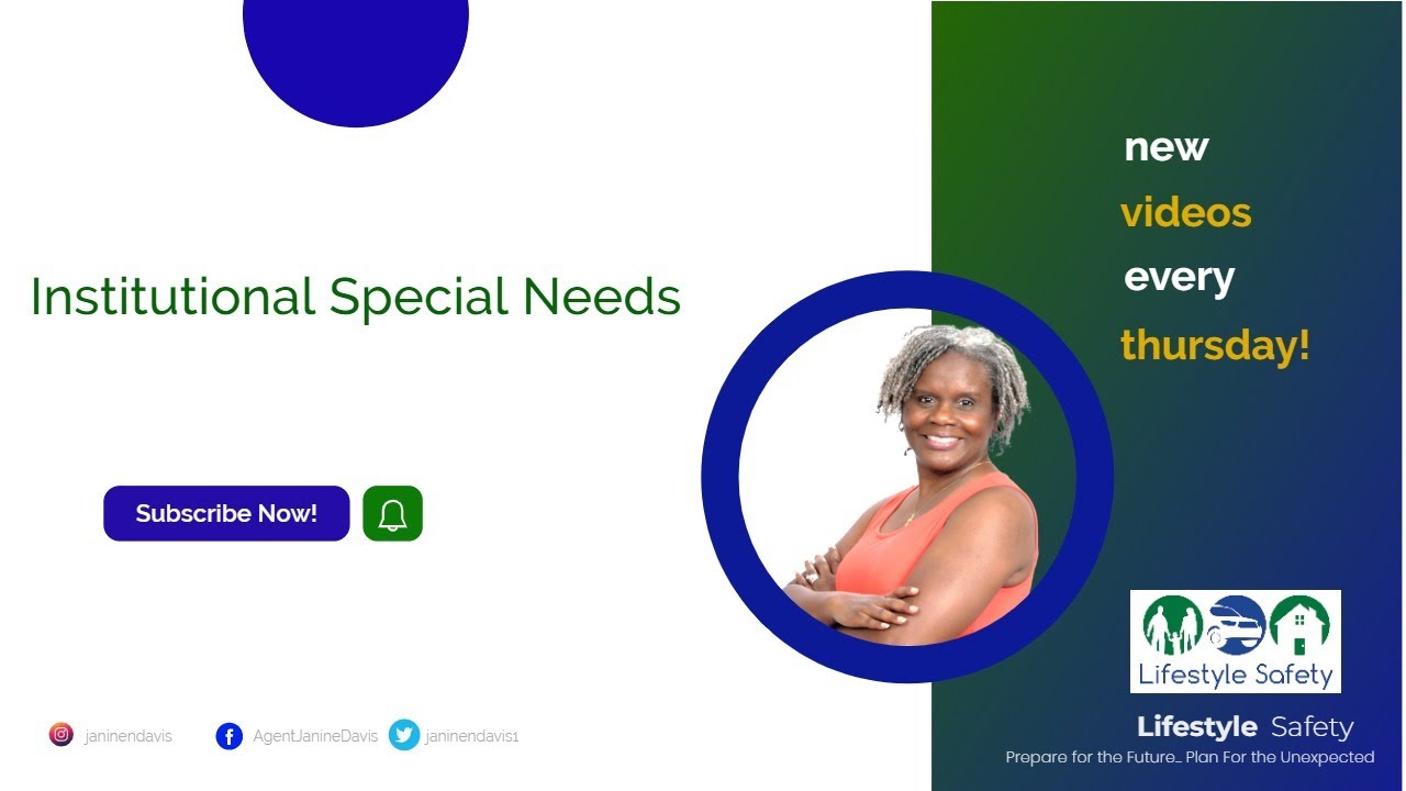 Institutional Special Needs Plan - YouTube