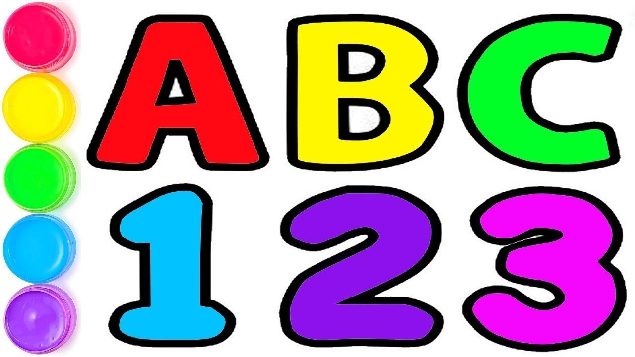 Learn ABCD Alphabets and numbers counting 123|Shapes for kids and ...