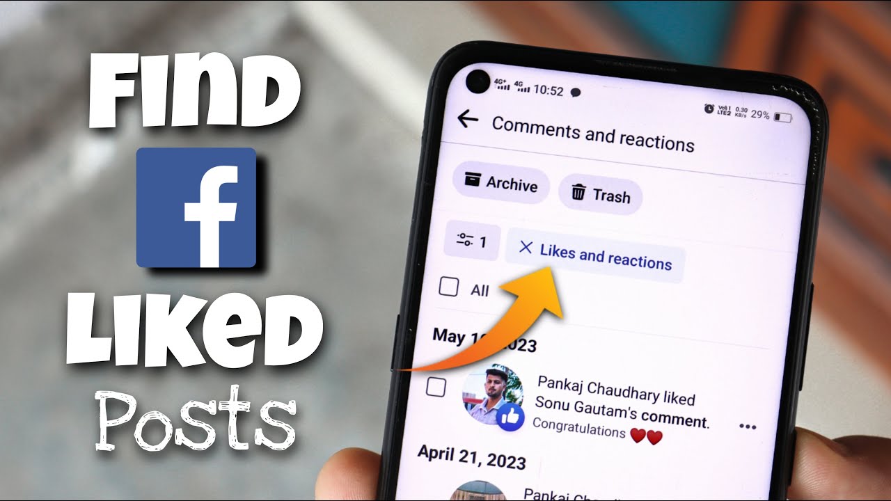 How to Find Liked Posts on Facebook - YouTube