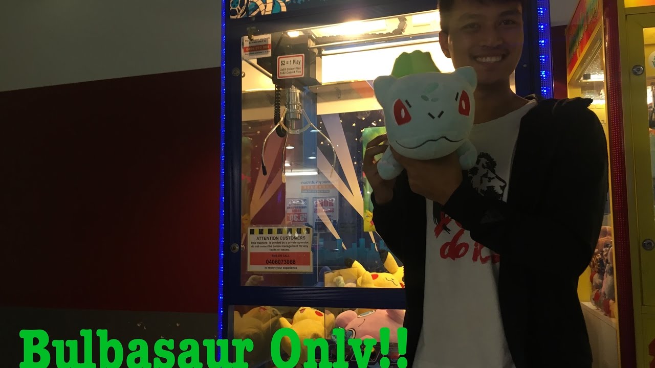 Claw Machine Pokemon Plush Toys part 7 (Bulbasaur Only) - YouTube