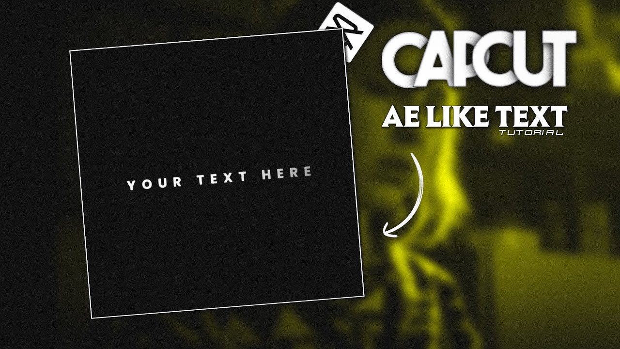 Capcut | Ae Like Text Tutorial..!(something new)! - YouTube