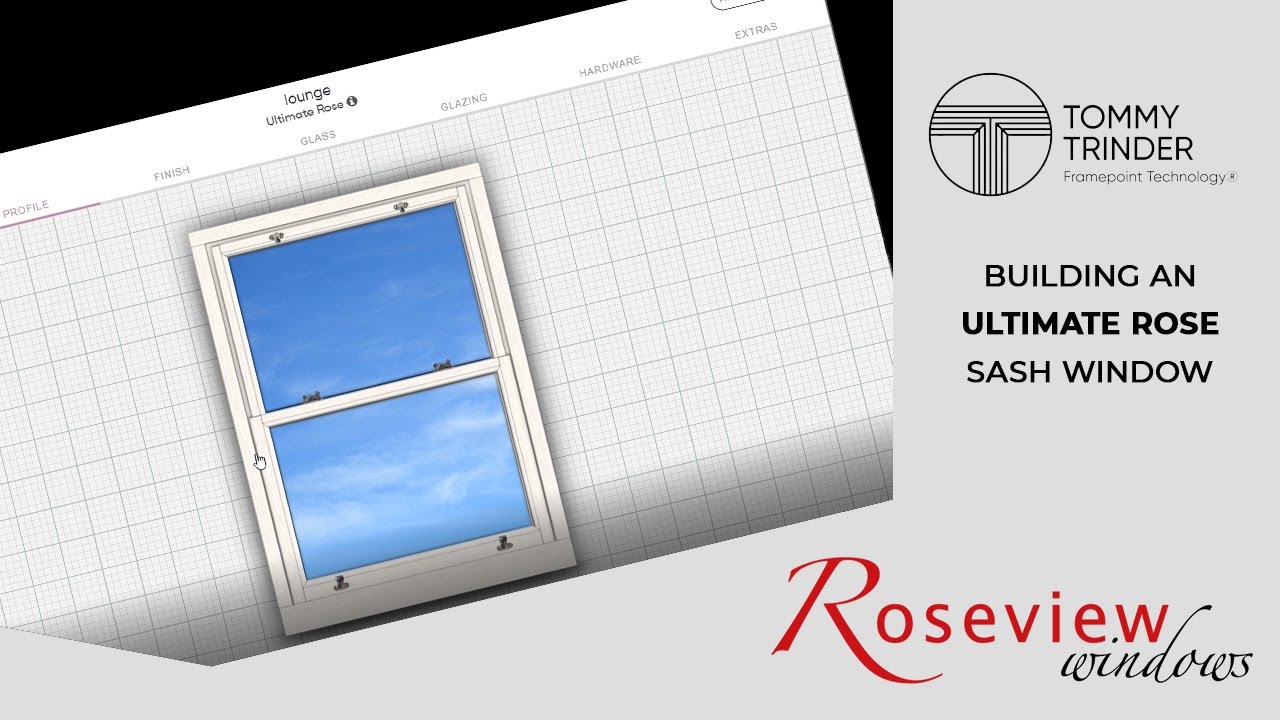 Using Framepoint to build an Ultimate Rose sash window - YouTube