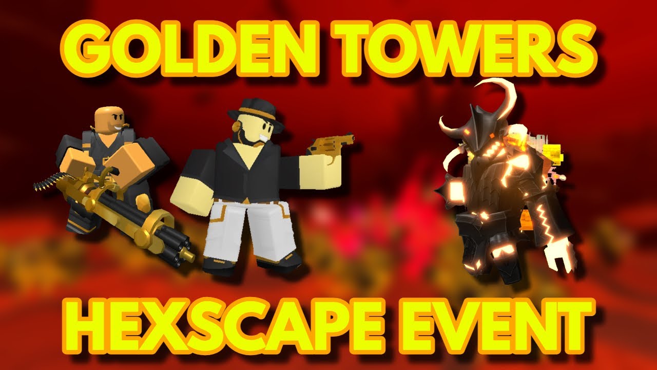 Golden Crook Boss and Minigunner Solo Triumph Night 2 Hexscape Event Roblox Tower Defense ...