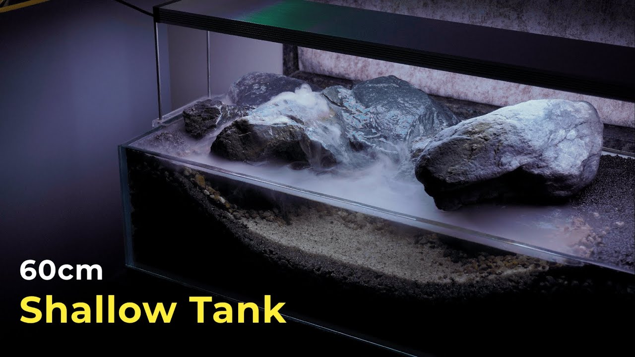 The Mountain Stream || 60cm Shallow Tank || Hardscape || Part 1 || 4K ...