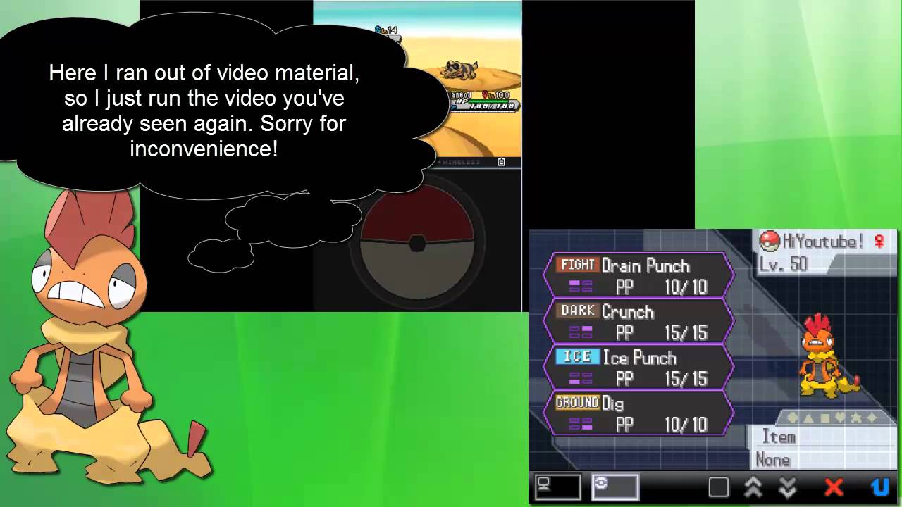 Kanto University: Ingame choises for pokémon - Scrafty! - YouTube