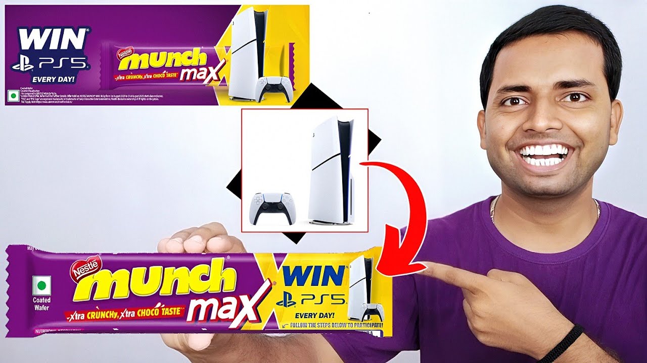 Munch Max Chocolate - Win PS5 Playstation Everyone | Nestle Munch ...