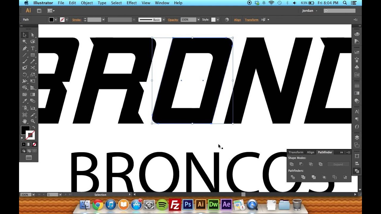 Denver Broncos Wordmark - Custom font, from scratch! - YouTube