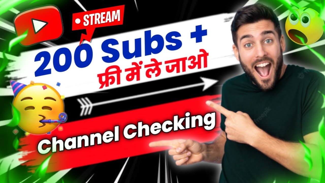 Live channel checking Free 200 Sub #6 - YouTube