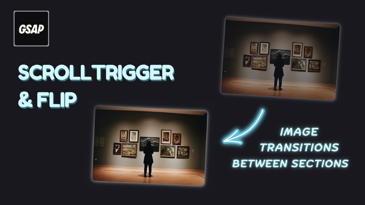 GSAP Flip + ScrollTrigger | Image Transitions Between Sections on Scroll #gsap - YouTube