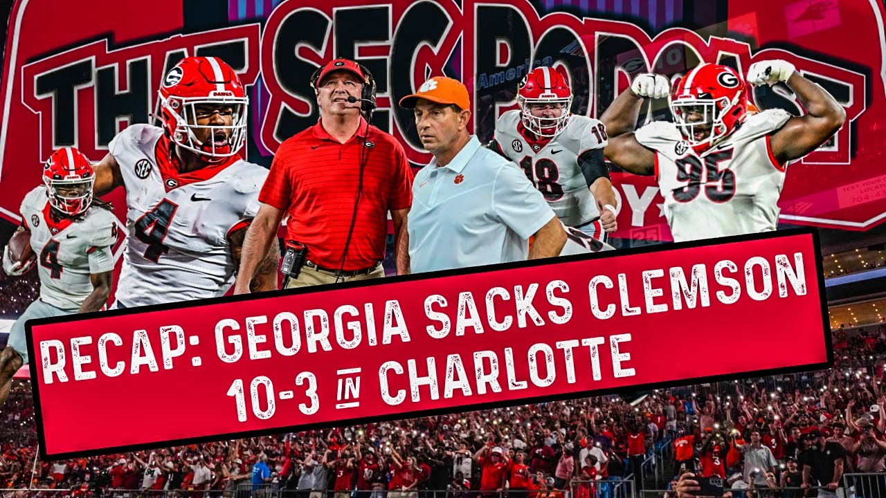 Week 1 recap: Georgia Bulldogs beat Clemson Tigers 10-3 - YouTube