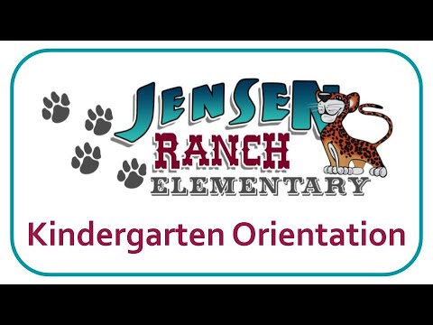 Jensen Ranch Kindergarten Orientation 2022 - YouTube