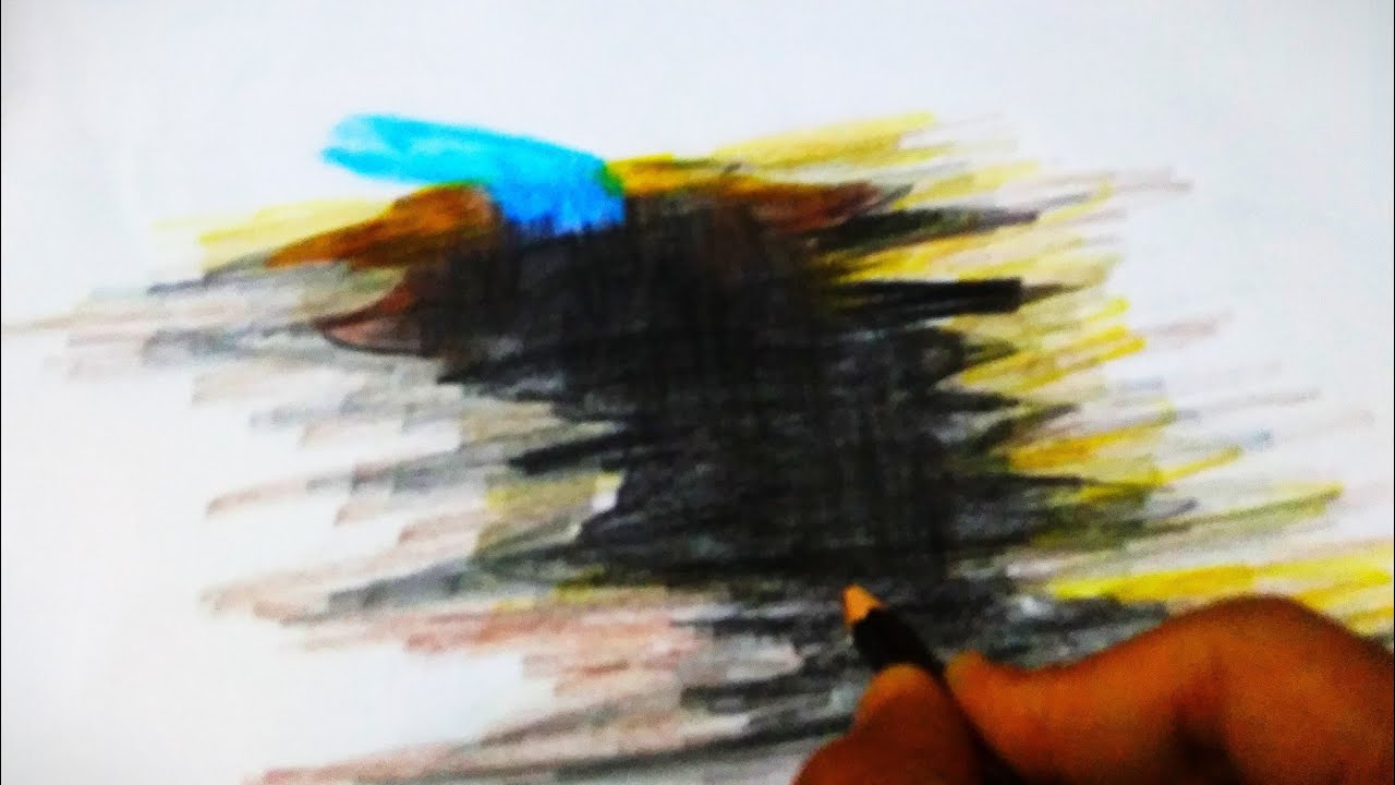 Water Falling in the hole 3d drawing || 3d drawing of hole || How to ...