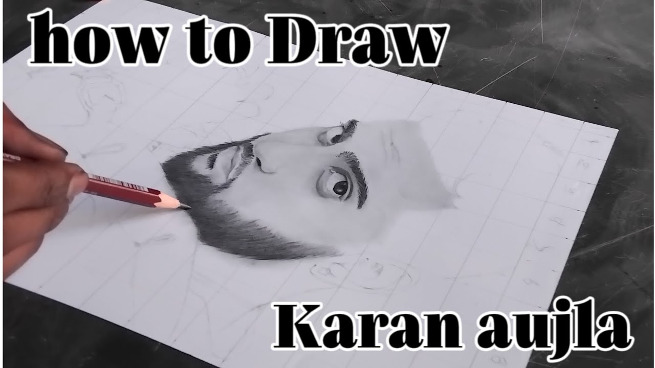 How to Draw karan aujla || step by step - YouTube