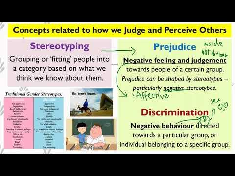 7B - Judging and Perceiving Others (Unit 2 Psychology) - YouTube