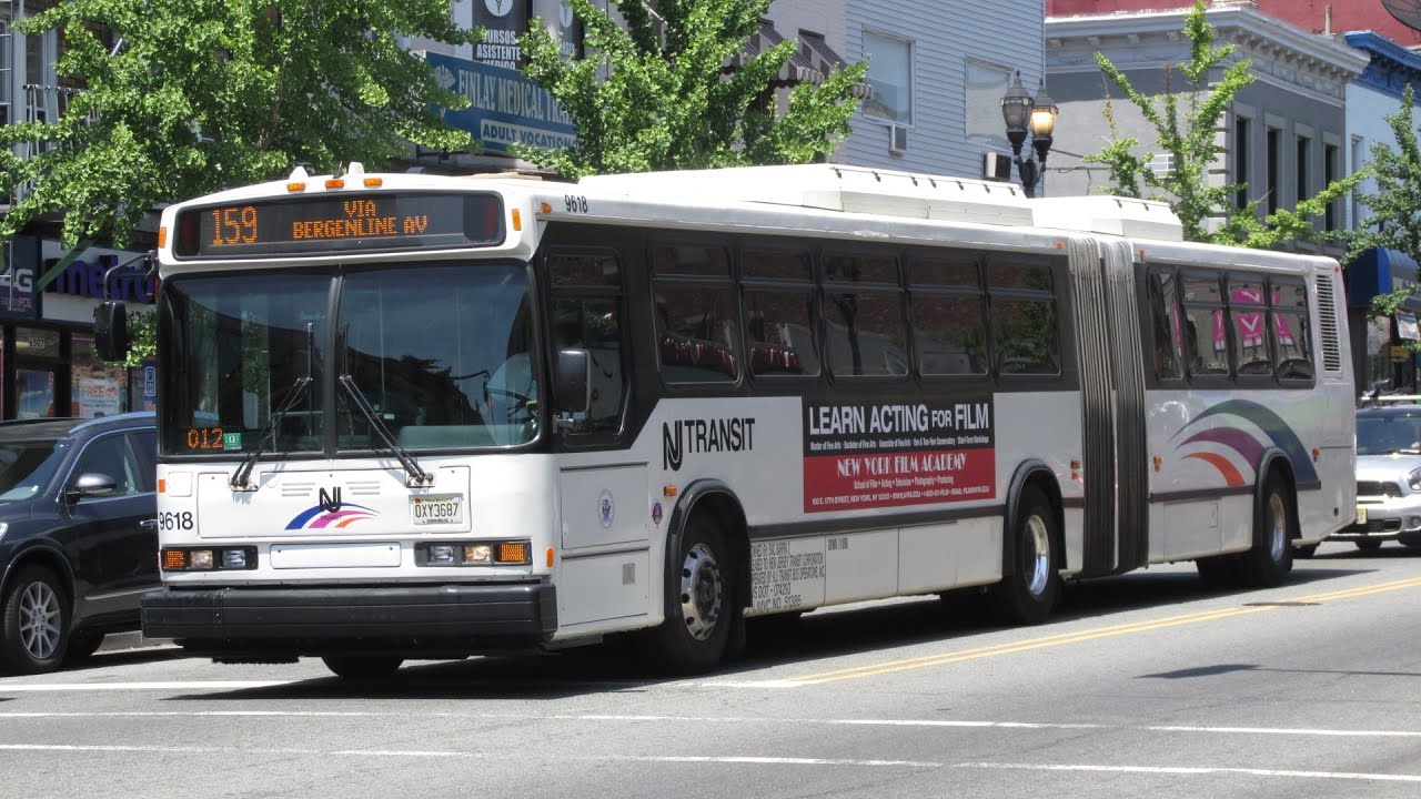 NJT Neoplan AN459 #9618 on the 159 to Fort Lee (Inside) in HD - YouTube