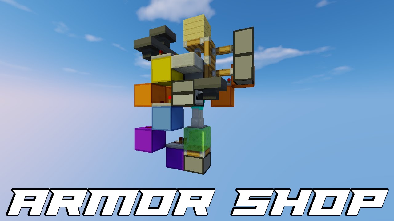 Armor Shop [English] [Minecraft Redstone Tutorial] - YouTube
