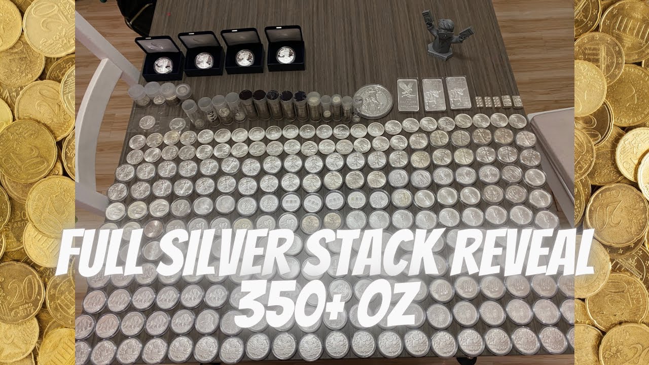Our EPIC FULL 350+ oz Silver Stack / Keeping our Silver Hands STRONG💪🏼 #silversqueeze #wssilver ...