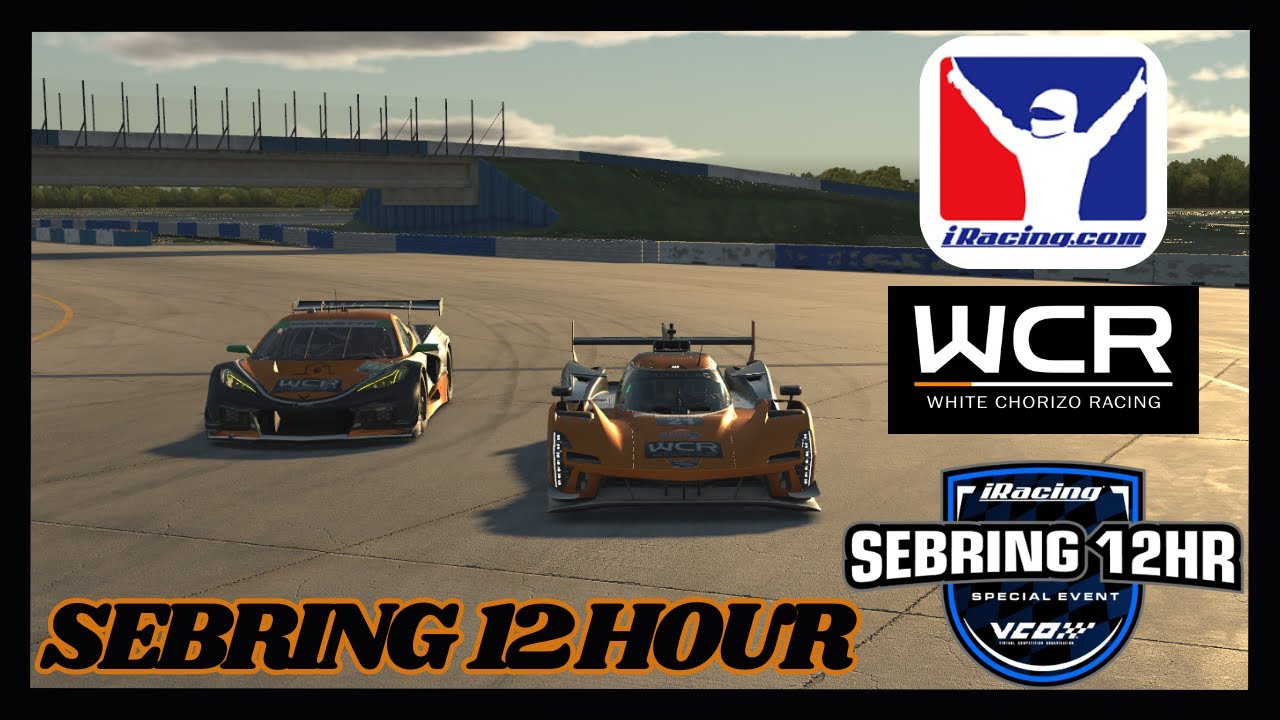 White Chorizo Racing | iRacing Sebring 12 Hour - Part 1 🏁 - YouTube