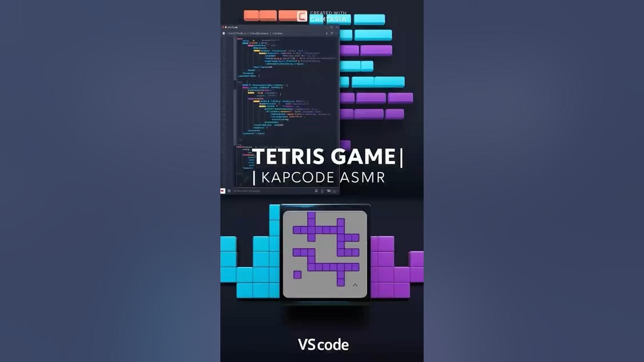 Tetris Game | Html-Css-JavaScript | KapCode ASMR | No Talking Part-13 - YouTube