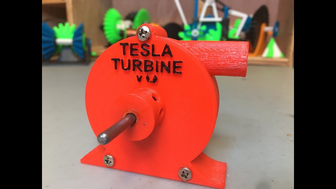 Tesla Turbine 3D printed - YouTube