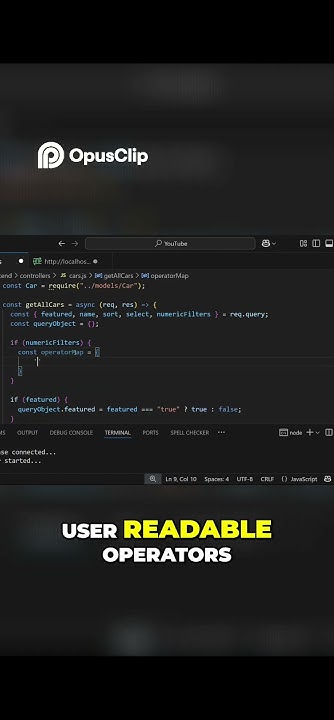 Mongoose Numeric Filters Convert Human Readable Operators #backend #nodejs - YouTube