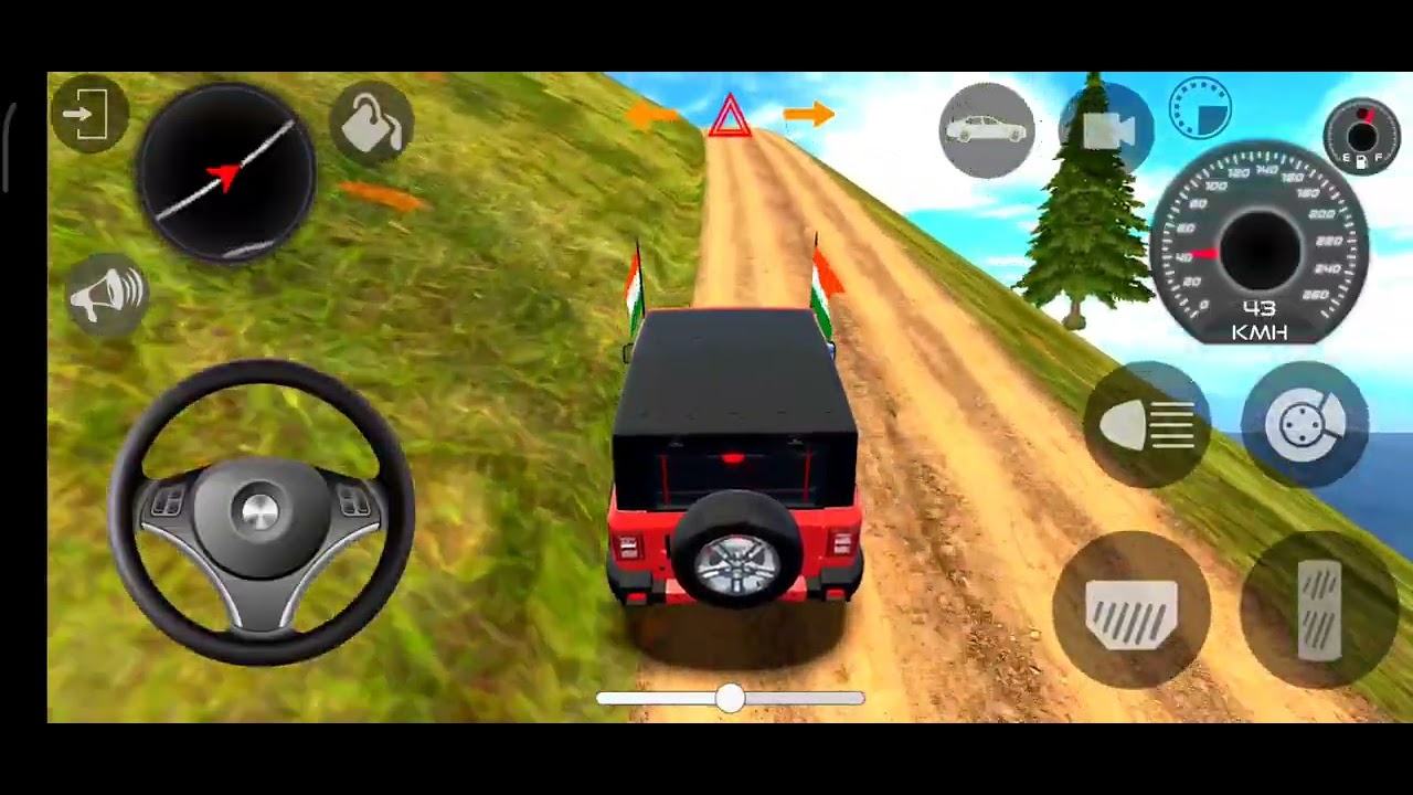 🥰😍😛😝😜😋🤑Thar roxx gadi modifaid doler song and driving off roding# ...