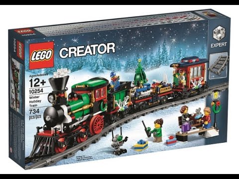 Lego Shop Creator Winter Holiday Train 10254 Preview Review 2016 - YouTube
