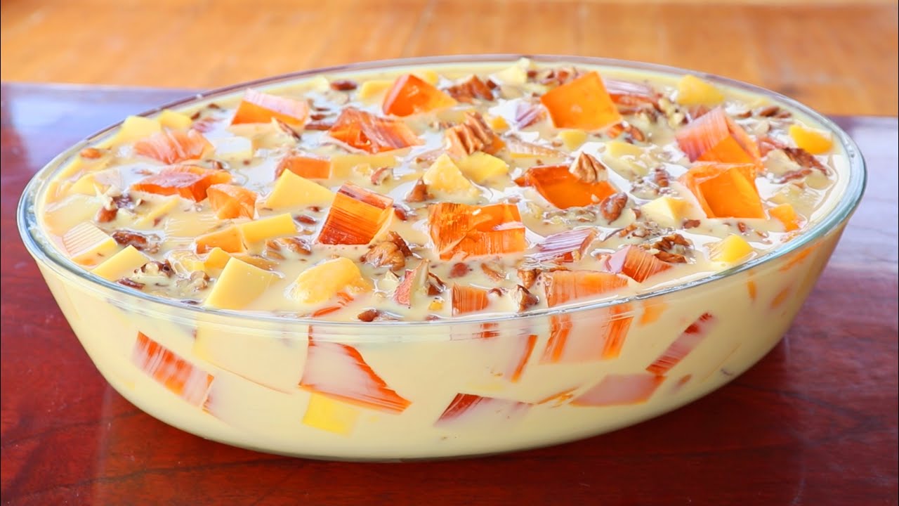 Postre de rompope POSTRE FÁCIL Y DELICIOSO!!! - YouTube