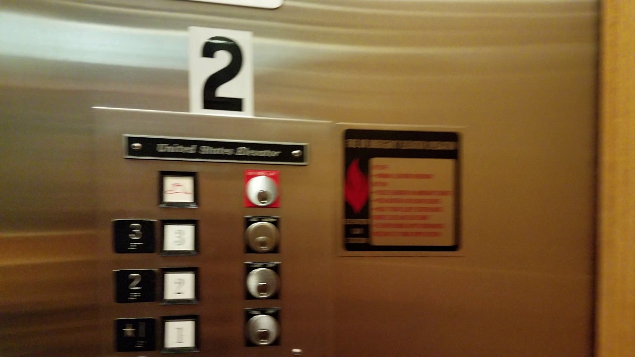 Vintage US Square button elevator 1861 Wiehle ave Reston VA - YouTube