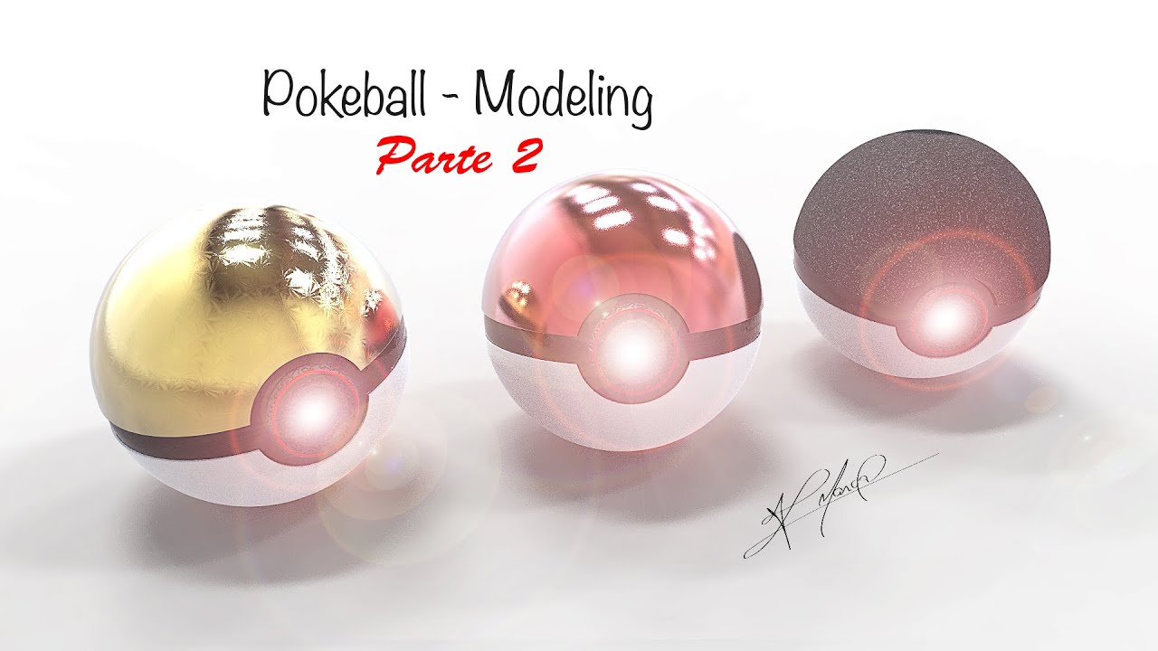 Pokeball - Tutorial Modeling Part 2 - YouTube