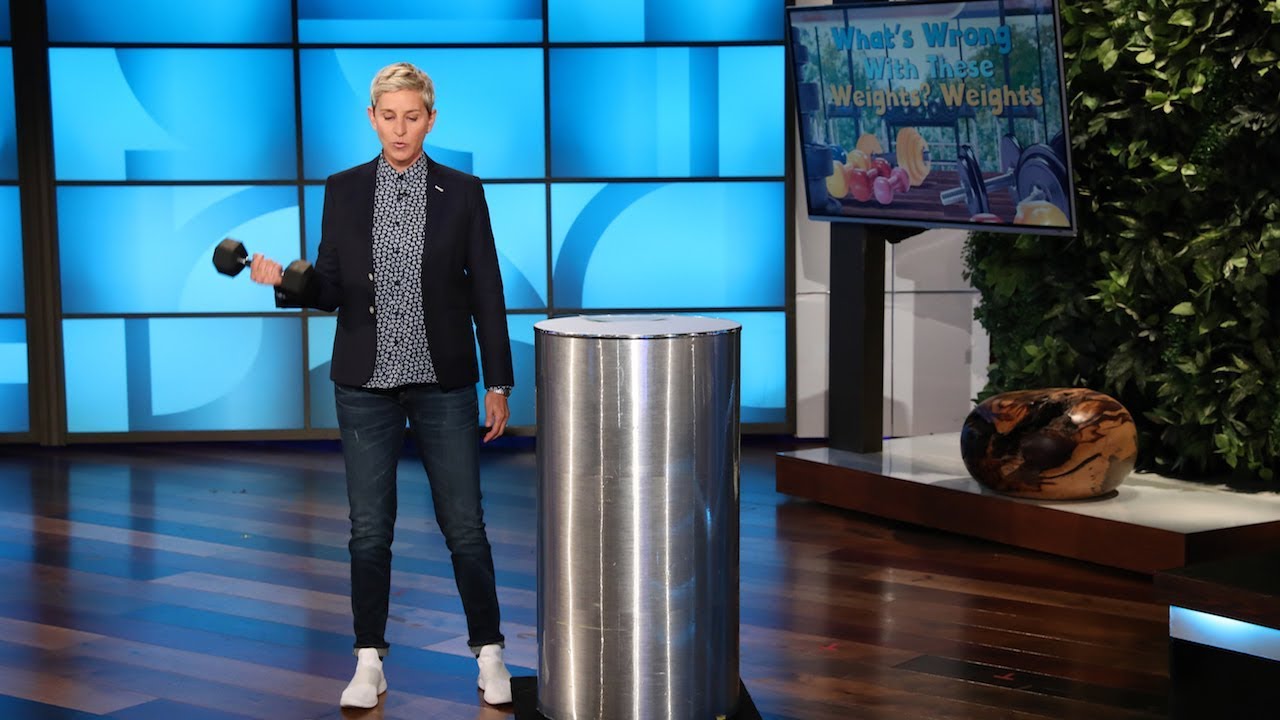 Ellen Takes Her Workout Routine to the Show - YouTube