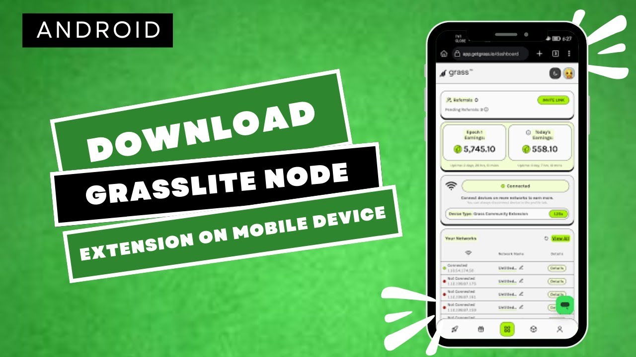 How to Download GRASSLITE Node Extension on Mobile | Easy Guide - YouTube