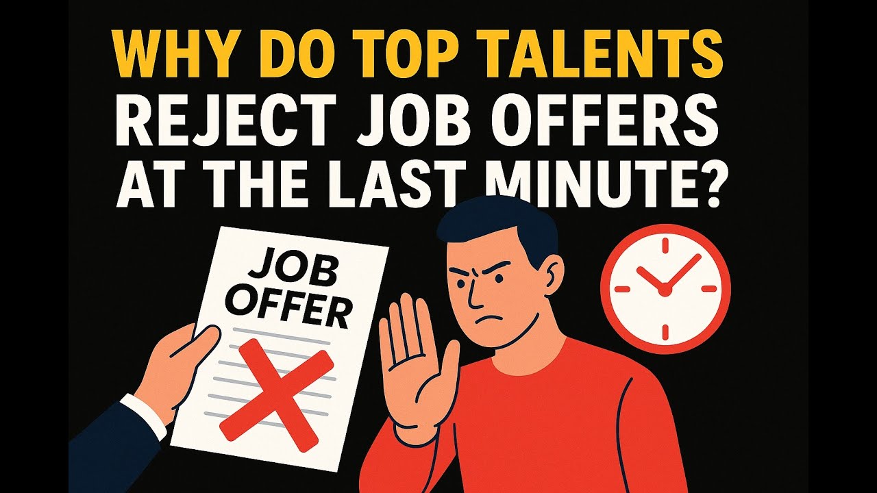 Why Do Top Talents Reject Job Offers at the Last Minute? - YouTube