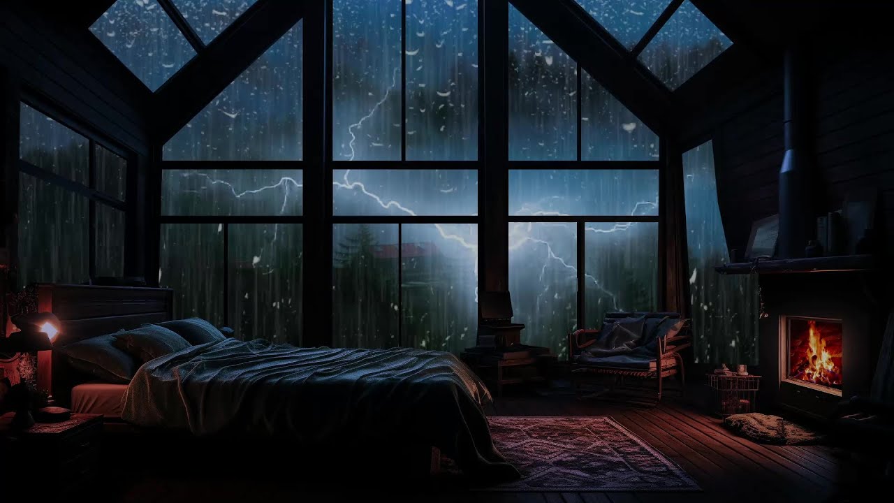 10 HOURS of Heavy Rainstorm, Rain Sounds for Sleeping, Relaxing, Beat ...