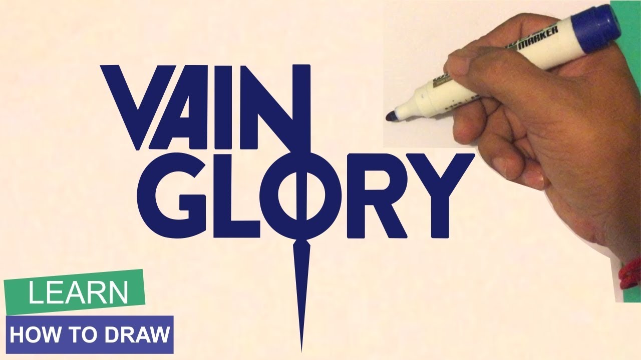 How to draw the Vain Glory Logo - YouTube