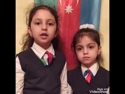 Rəsulzadə Günel və Günay bacıları Xocalıya aid şeyr
